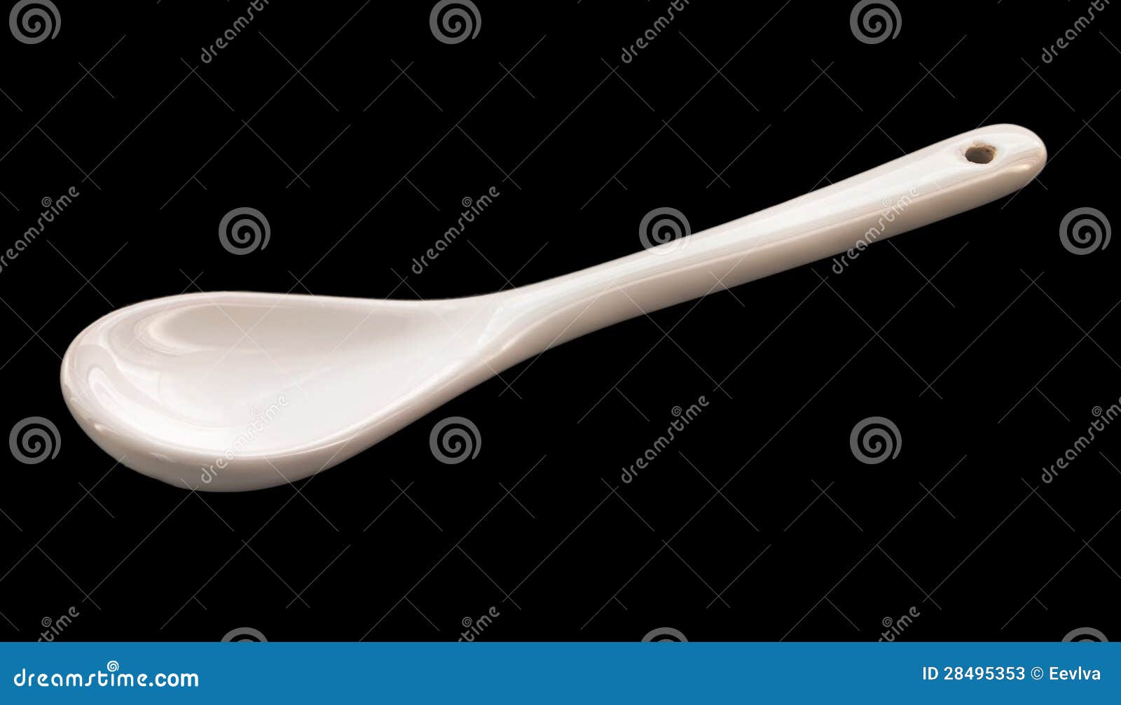 White porcelain spoon. stock image. Image of spoon, earthenware - 28495353