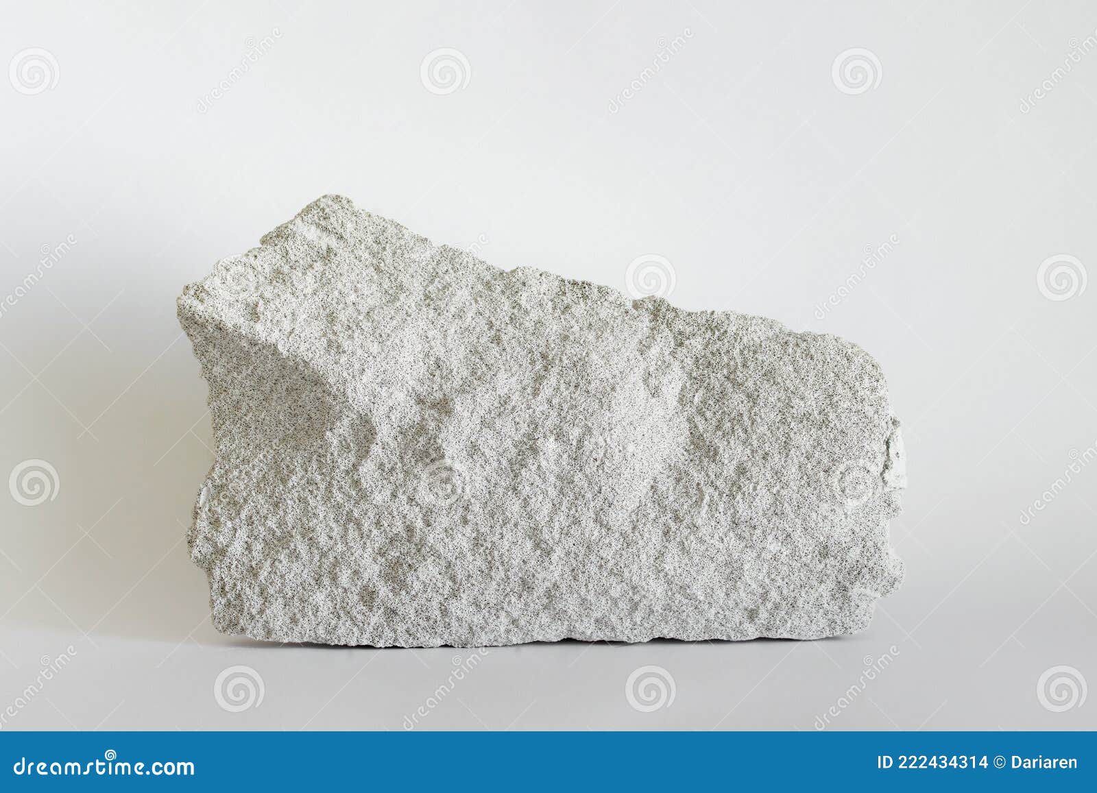 White Porous Stone on White Paper Background Stock Photo - Image of ...