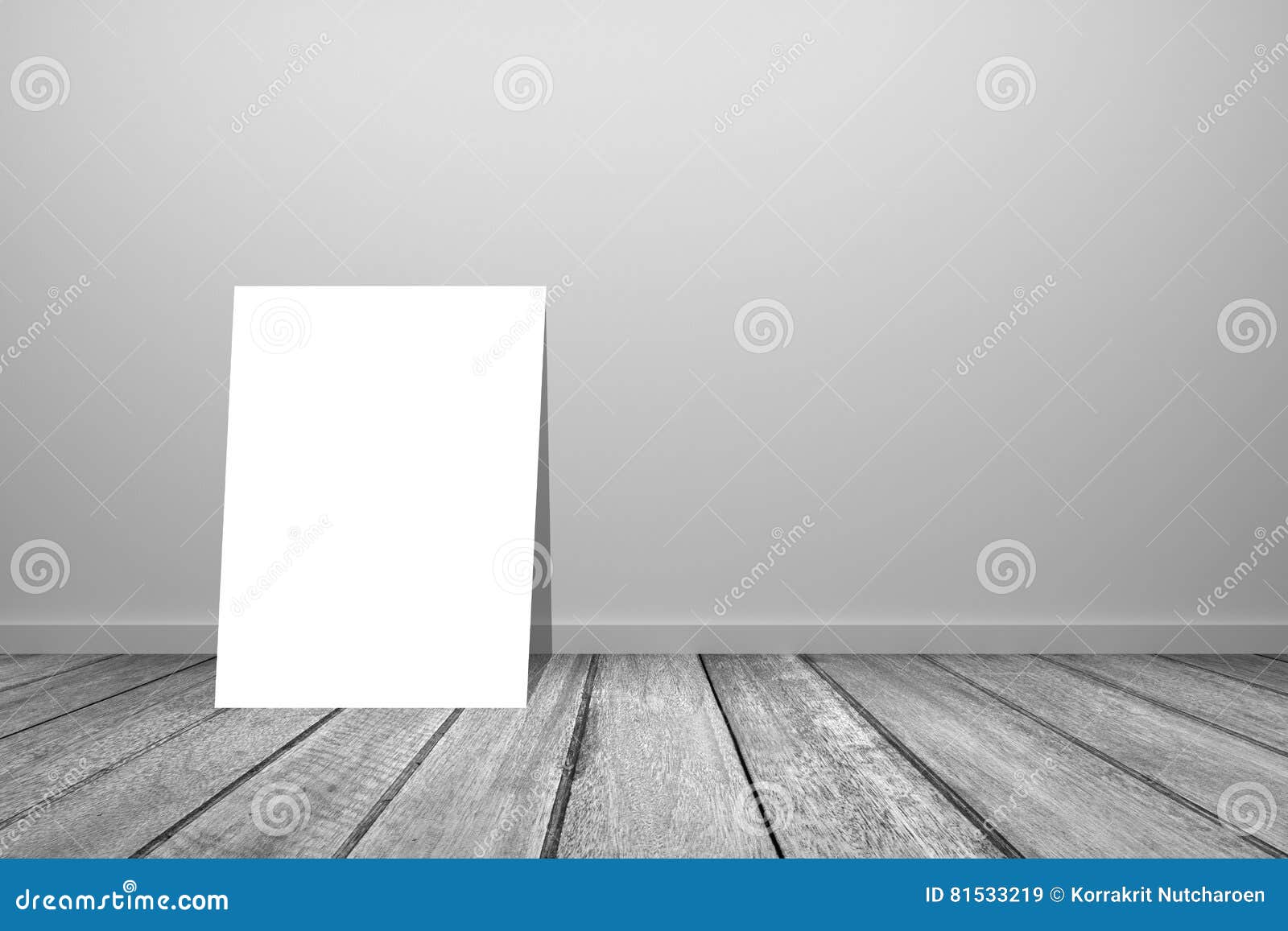 White Poster in Empty Room.space for Your Text and Picture.product ...