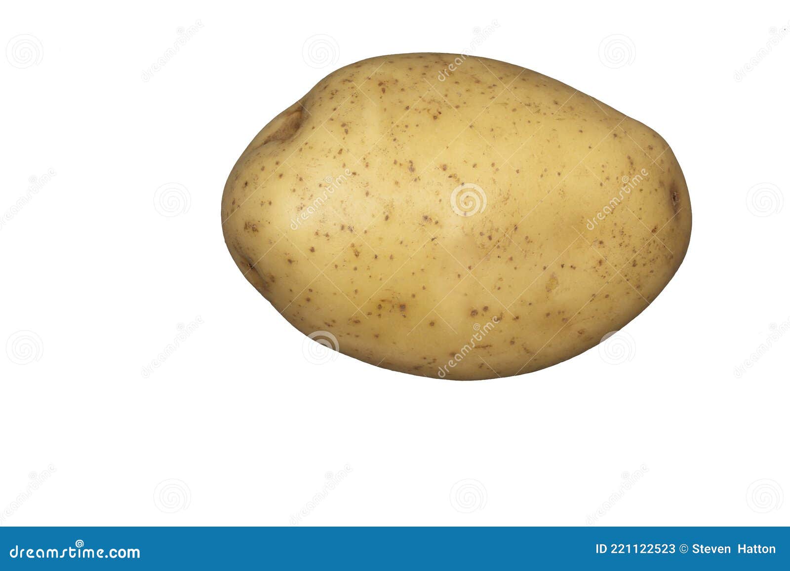 A White Potato on a Plain White Background Wth a Clean Edge Stock Image ...