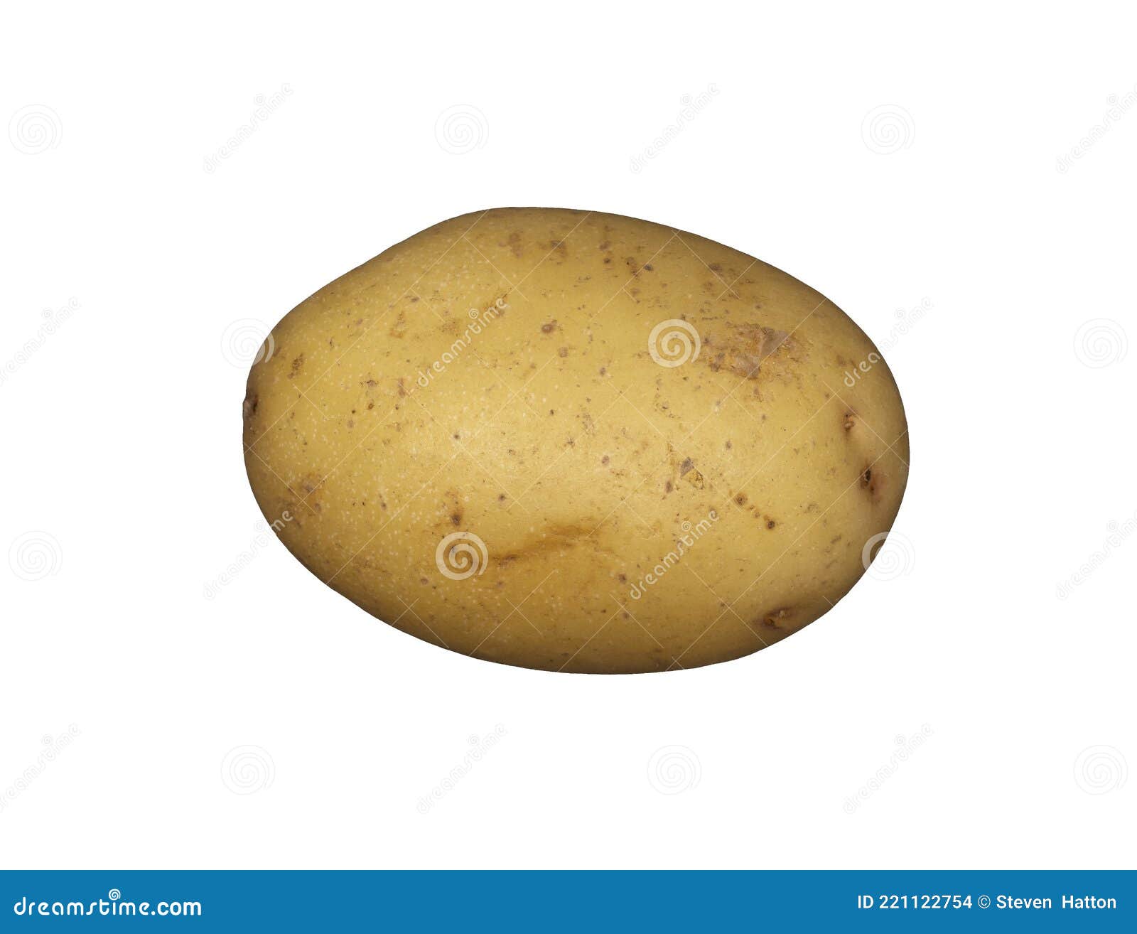 A White Potato on a Plain White Background Wth a Clean Edge Stock Photo ...
