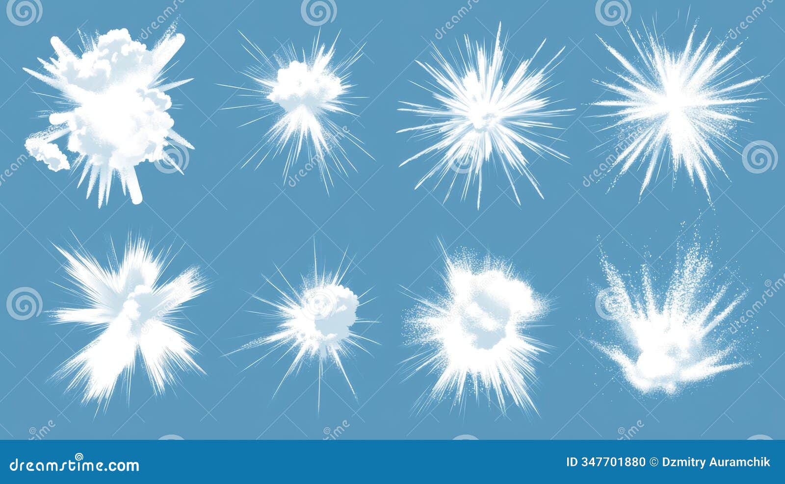 A White Powder Blast with Snow and Ice Particles, and Snowflakes. a ...