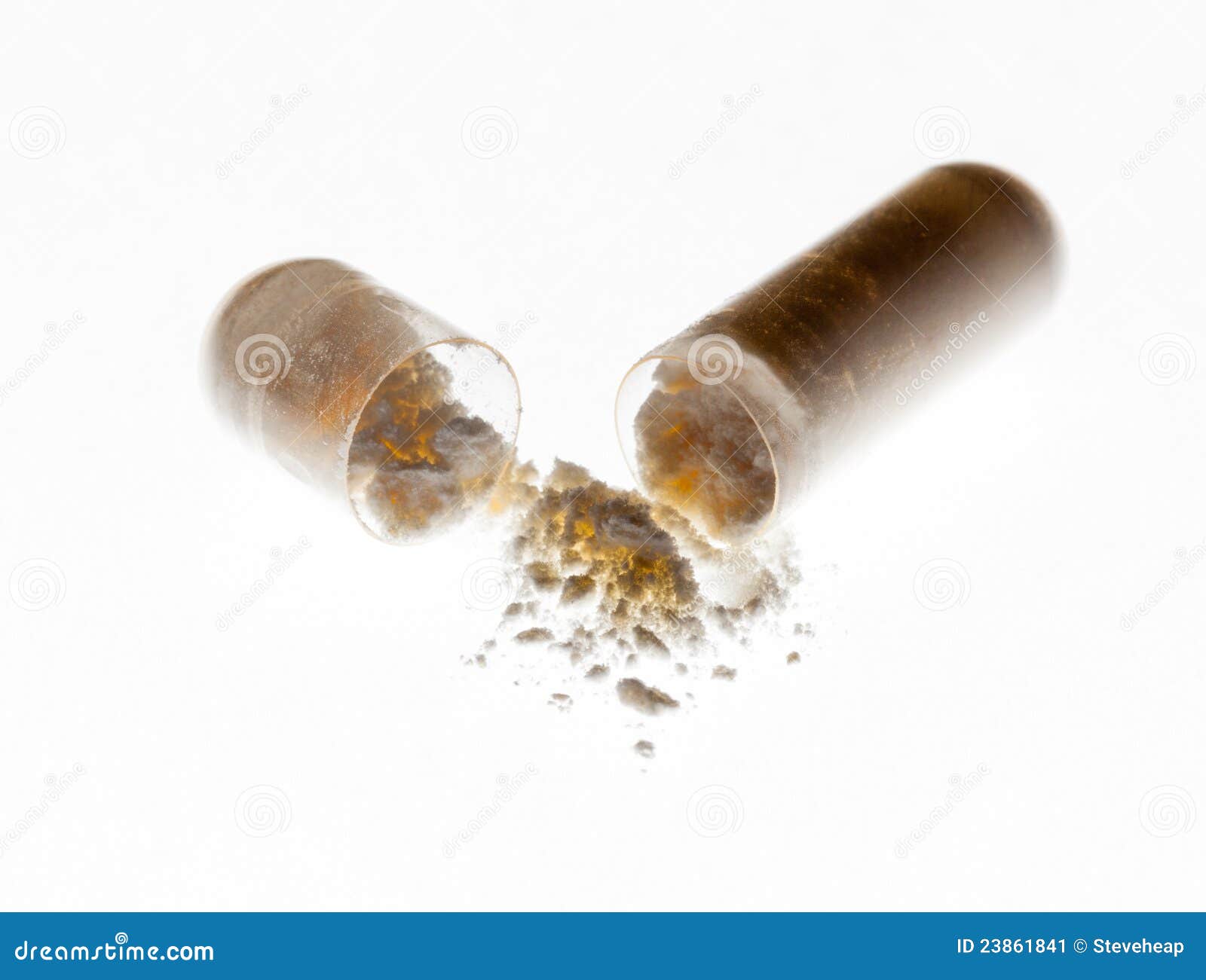 White Powder from Capsule on Table Stock Image - Image of capsule, pill ...