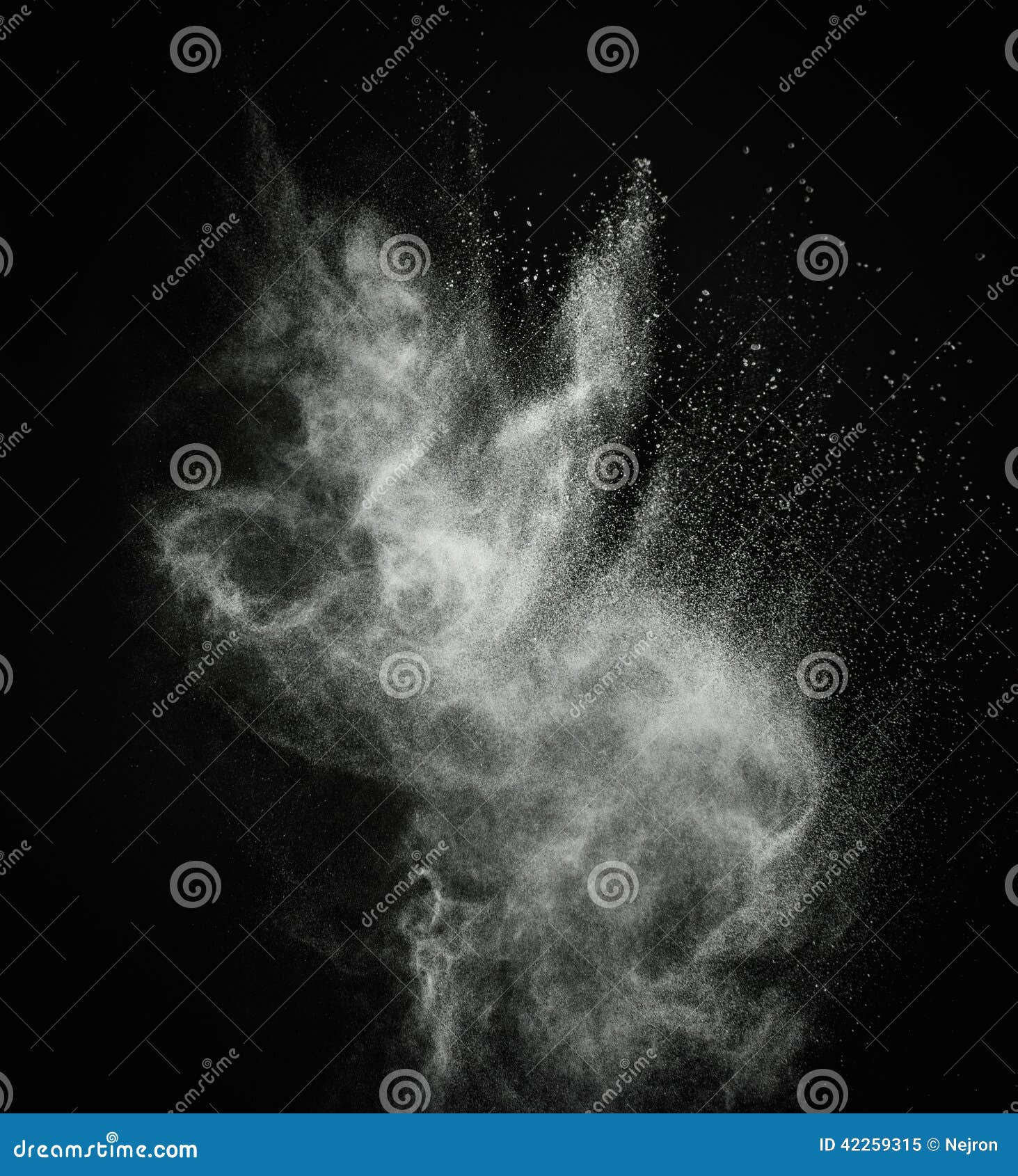 White powder exploding stock image. Image of background - 42259315