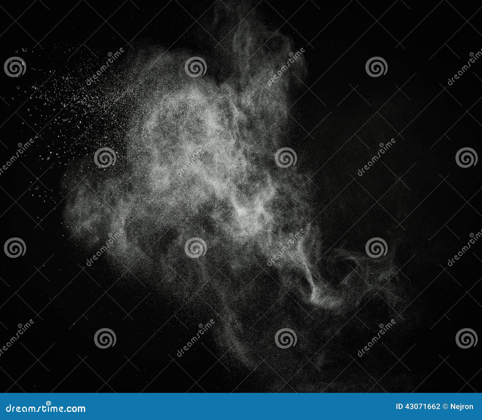 White powder explosion stock photo. Image of beginning - 43071662