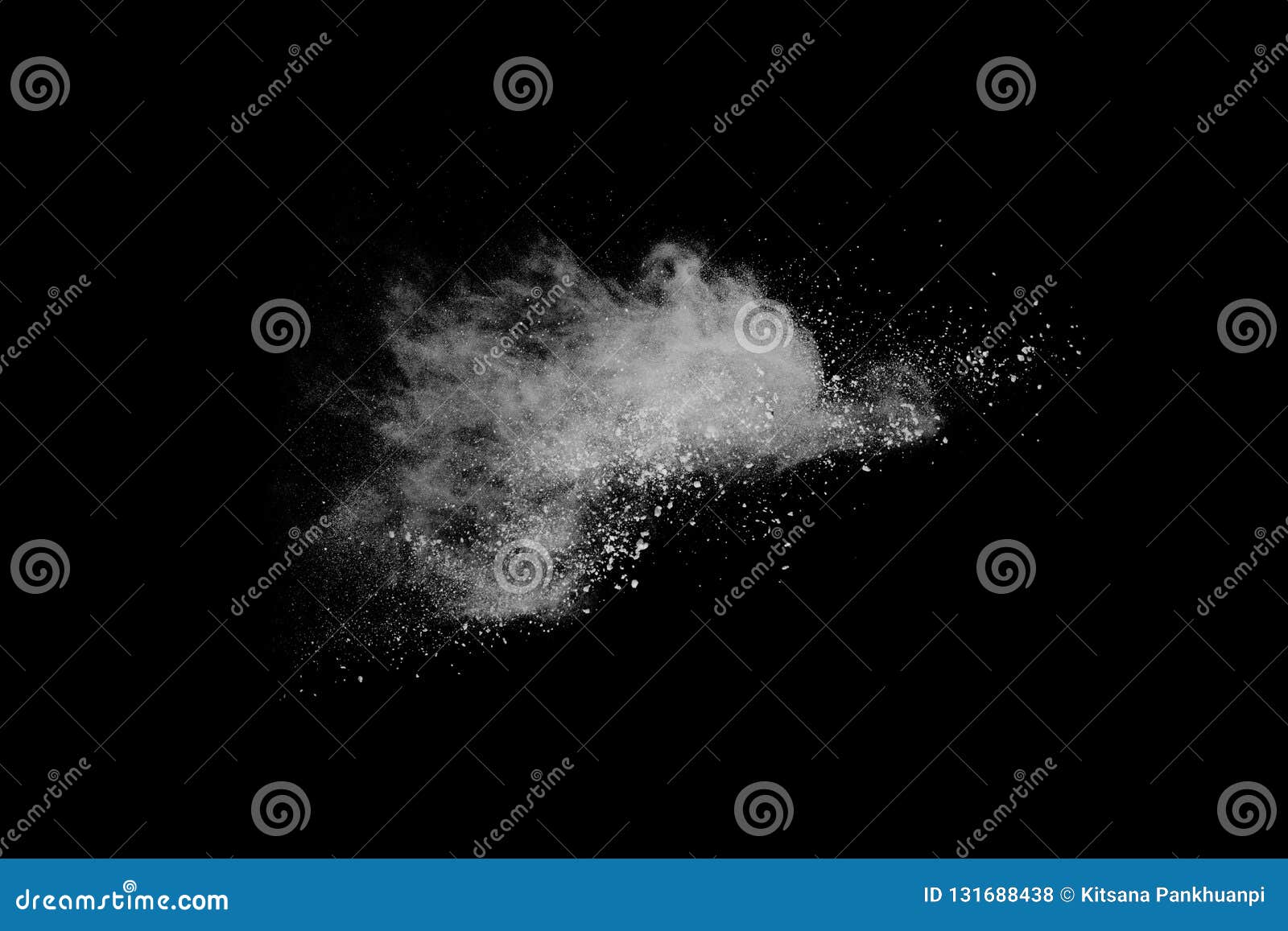 White Powder Explosion on White Background Stock Photo - Image of ...