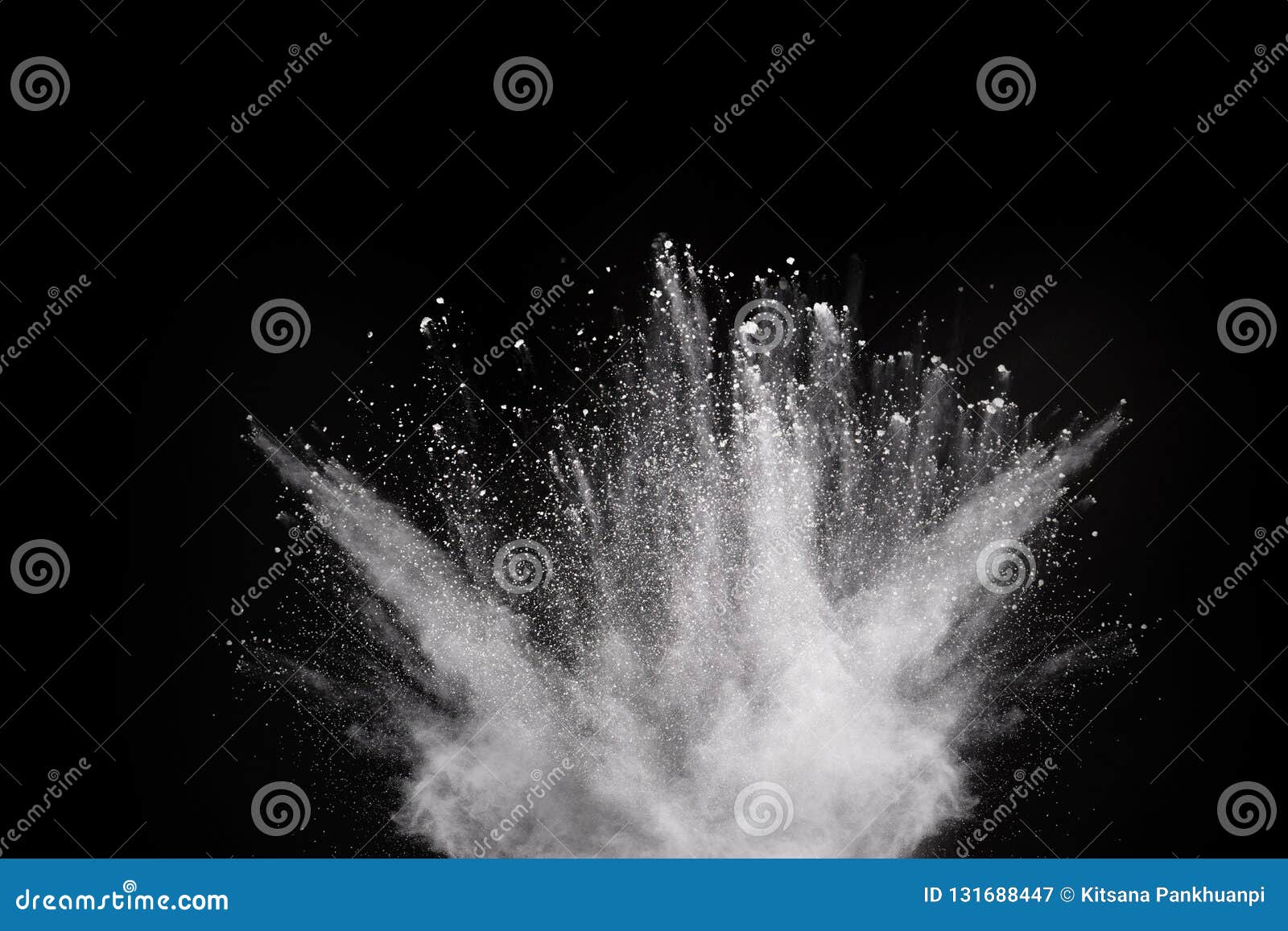 White Powder Explosion on White Background Stock Image - Image of ...