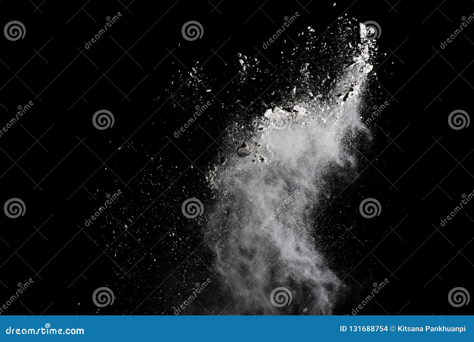White Powder Explosion on White Background Stock Photo - Image of bomb ...