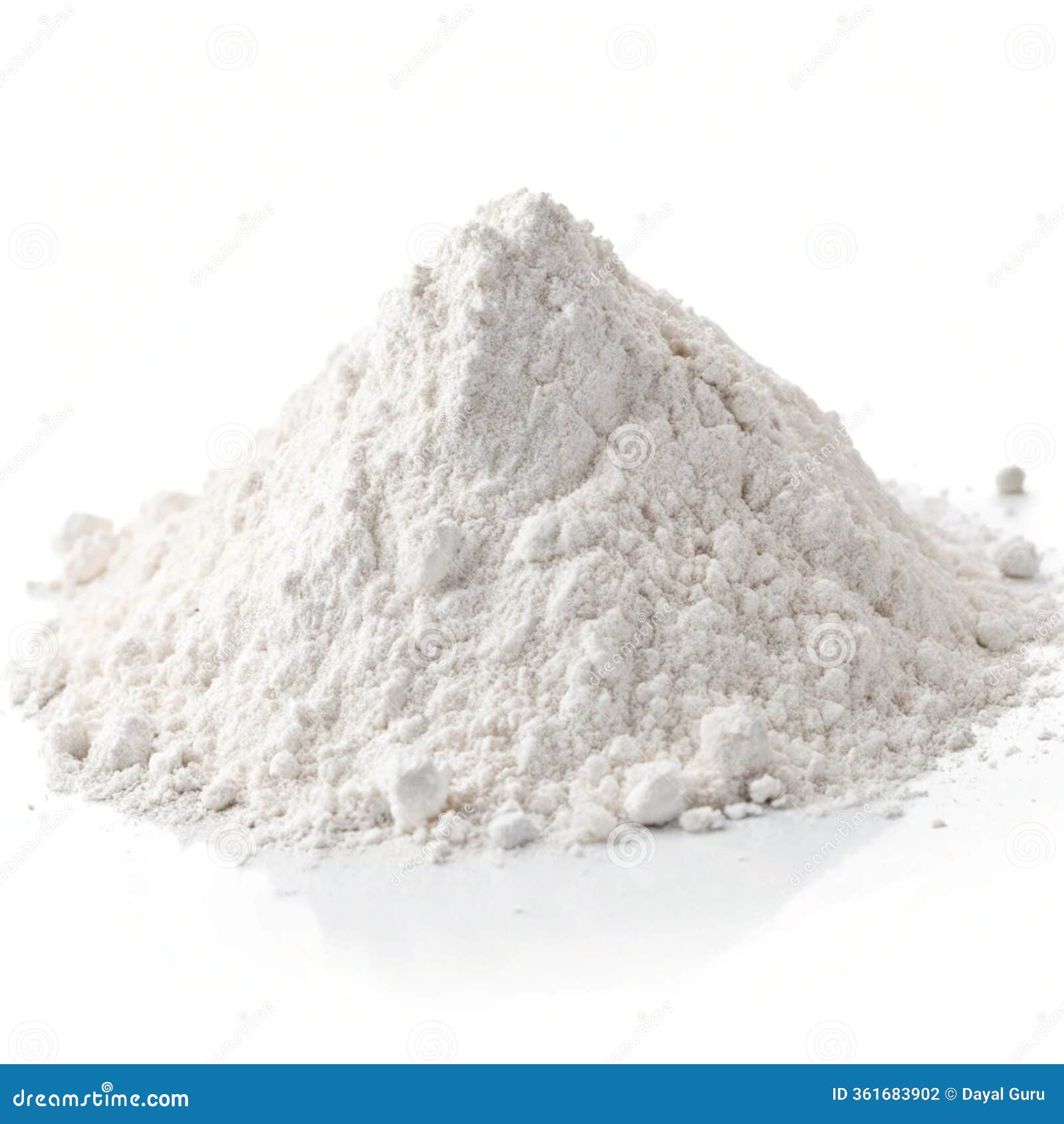 White Powder Pile Isolated on Transparent Background Stock Illustration ...