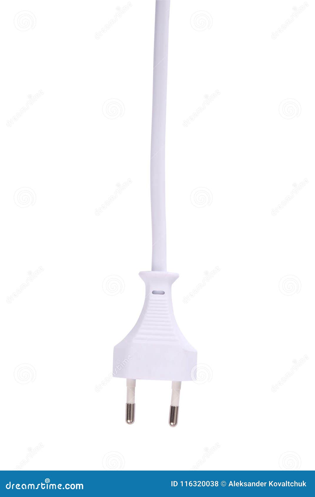 White Power Cable with Plug and Socket Stock Photo - Image of electric ...