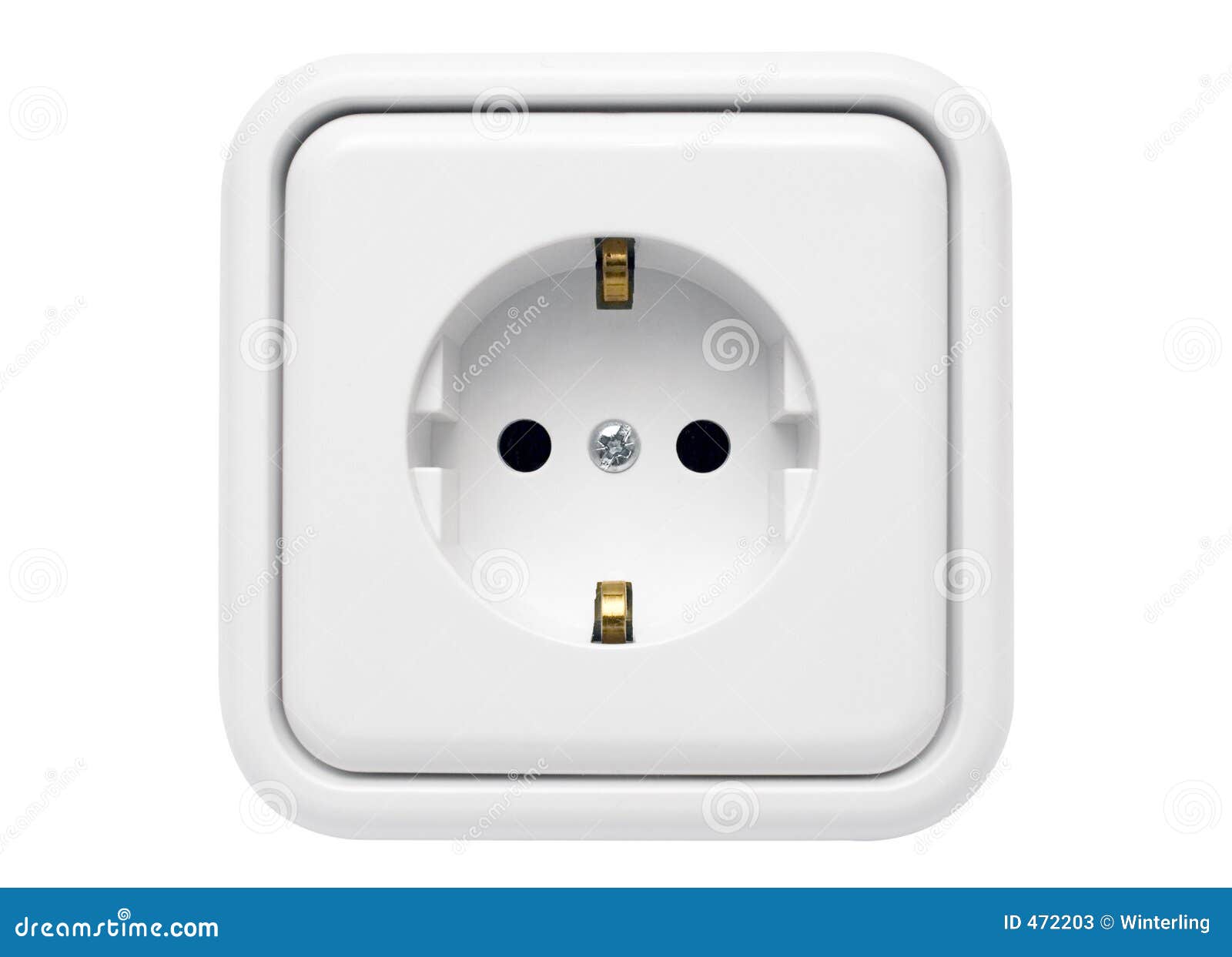 Power Outlet, Or Female AC Power Socket With Waterproof On Wall In Home ...