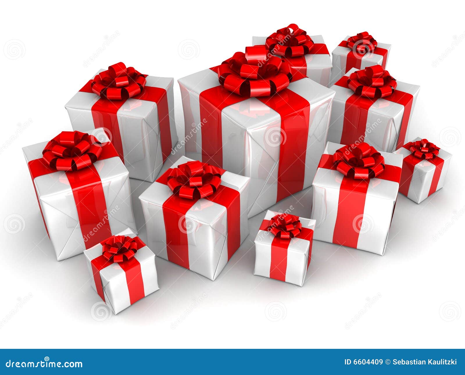 White presents stock illustration. Illustration of present - 6604409