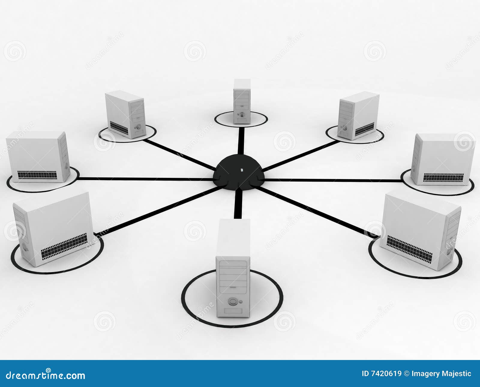 White processors stock illustration. Illustration of technology - 7420619