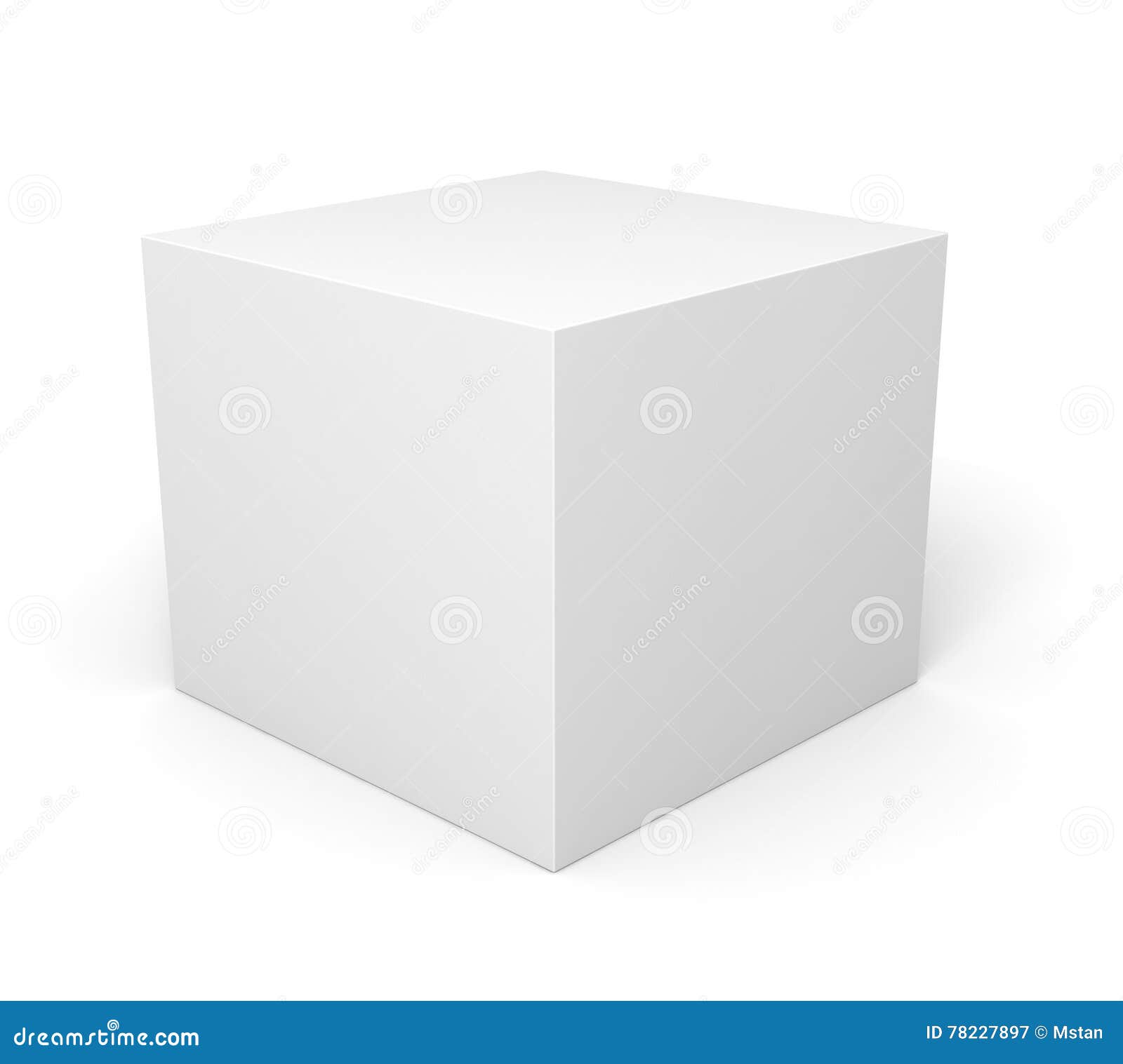 White Product Box Concept 3d Illustration Stock Illustration ...
