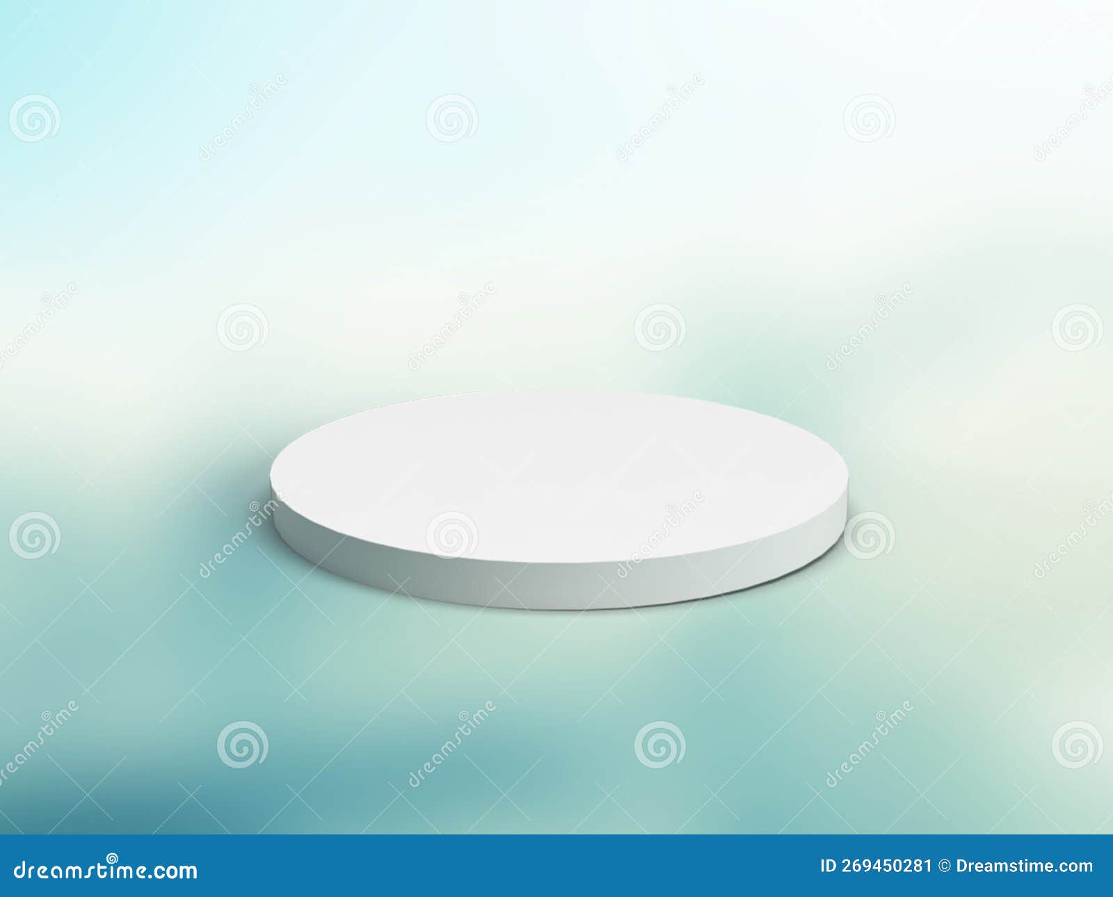 White Product Display Stand for White Background Advertising Stock ...