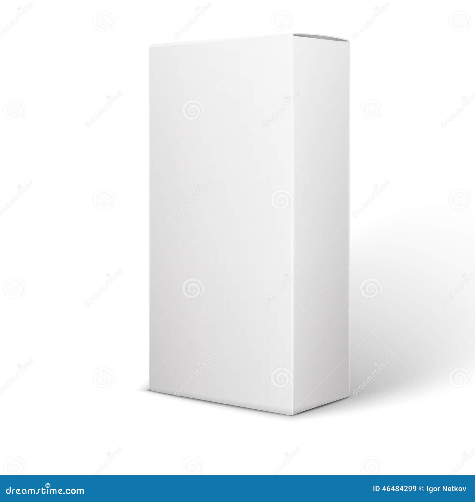 White Product Package Box stock vector. Illustration of business - 46484299