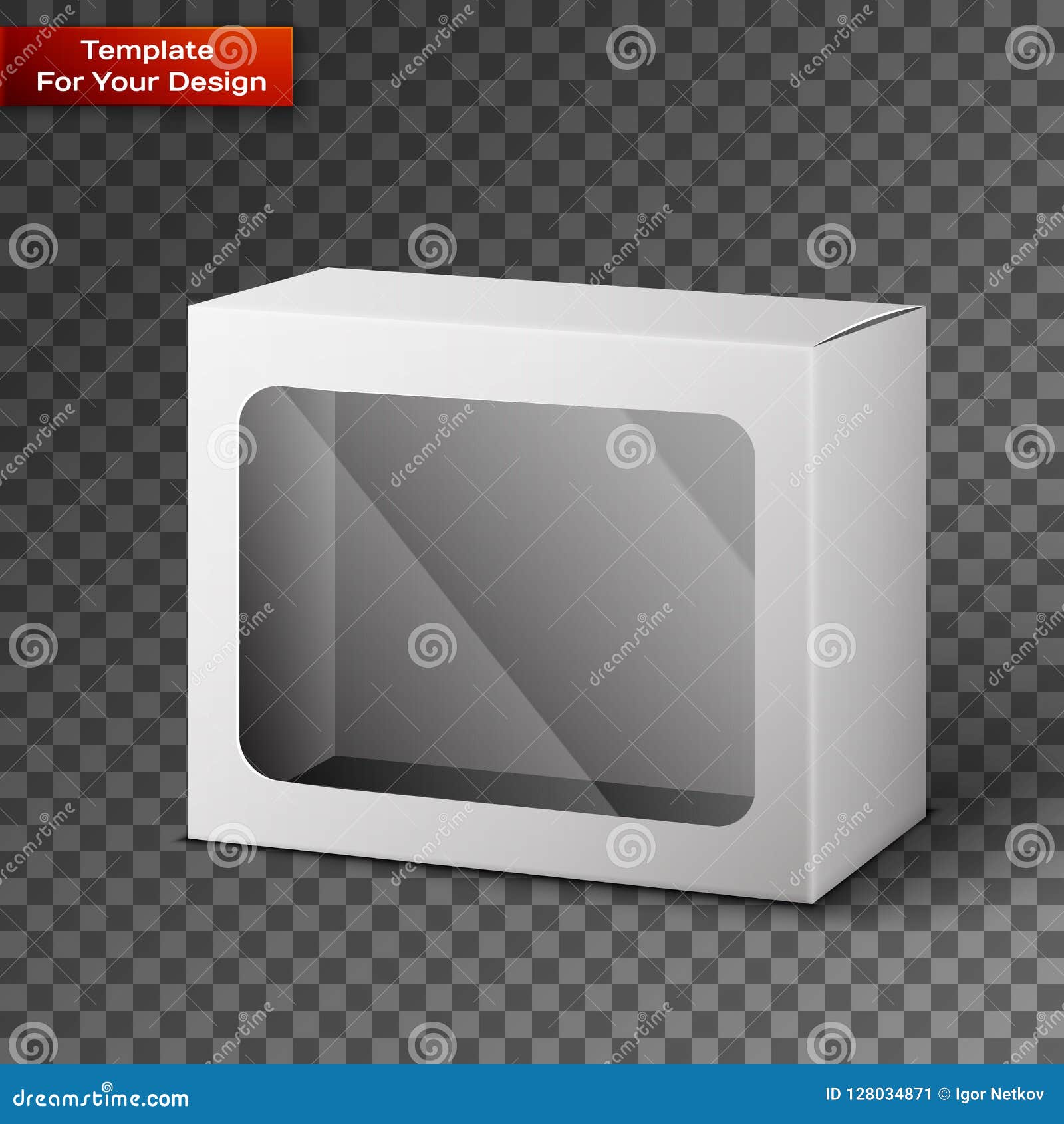 White Product Package Box stock vector. Illustration of perspective ...