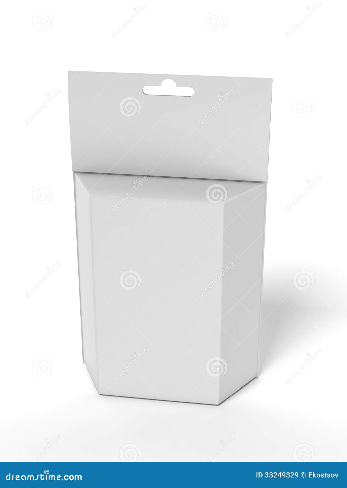 White Product Package Box stock illustration. Illustration of grey ...
