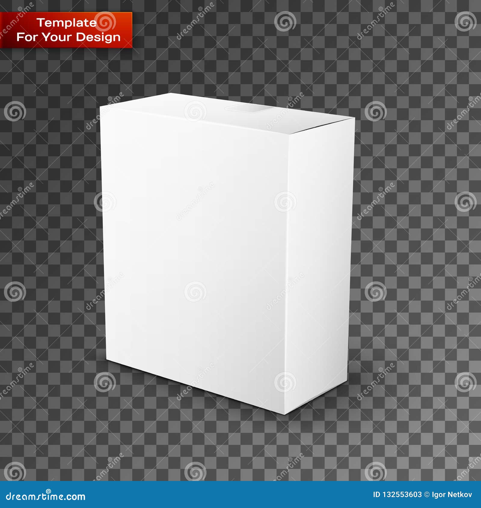 White Product Package Box stock vector. Illustration of plastic - 132553603