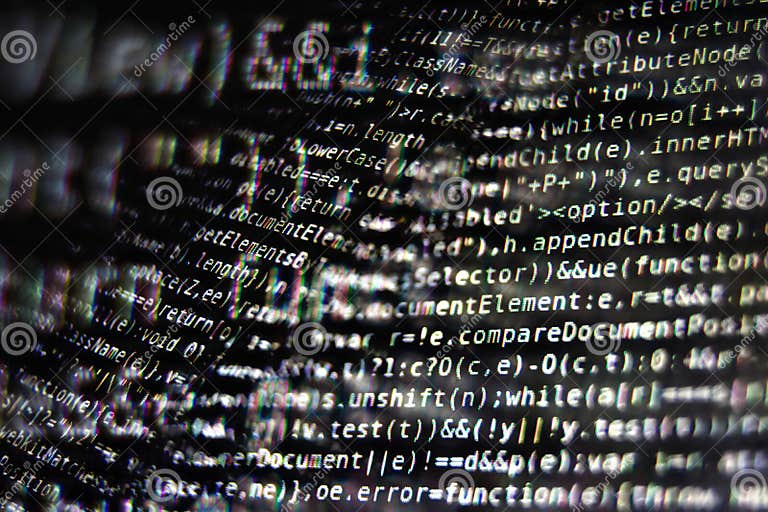 Program Code on Screen stock photo. Image of algorithm - 110159836