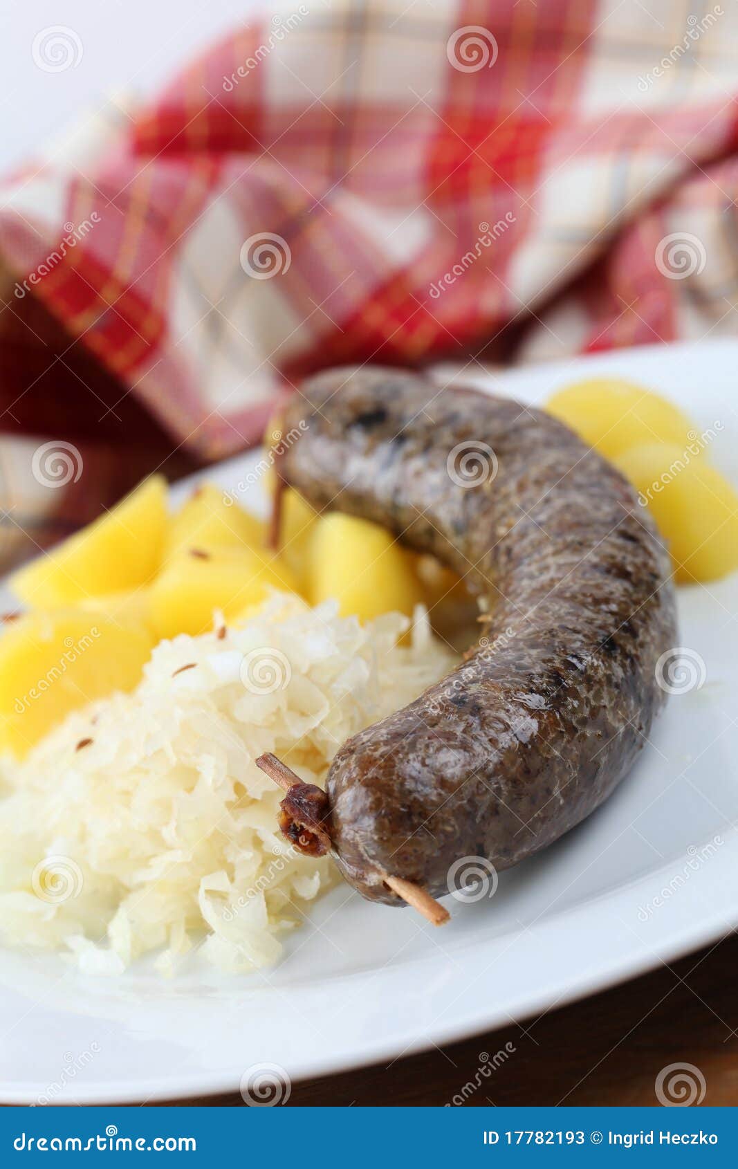 White pudding stock image. Image of black, meal, caraway - 17782193