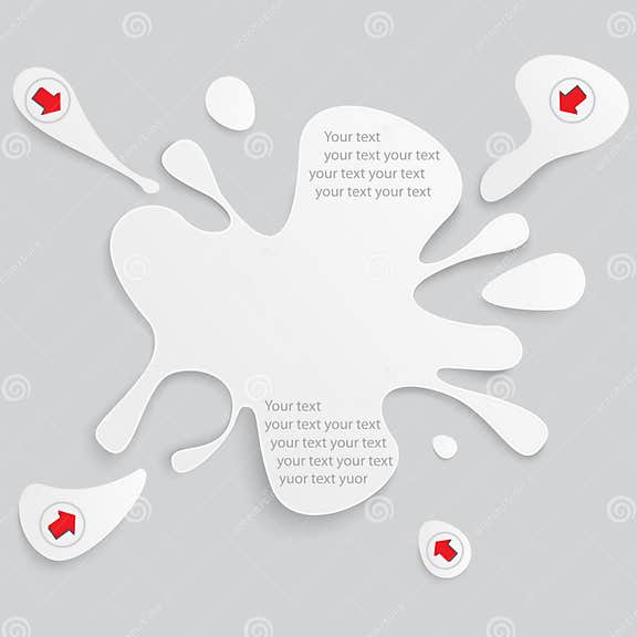 White puddle stock vector. Illustration of paper, medium - 40058154