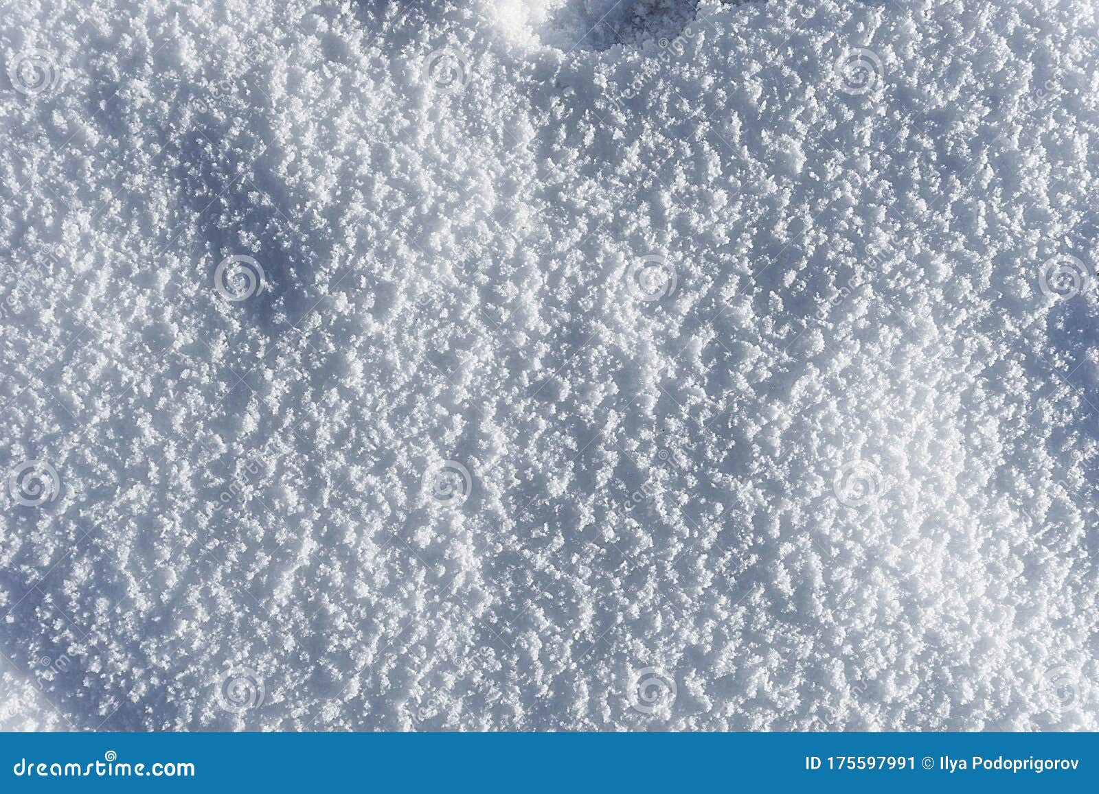 White Pure Snow Texture, Background of Fresh Snow Texture in Blue Tone ...
