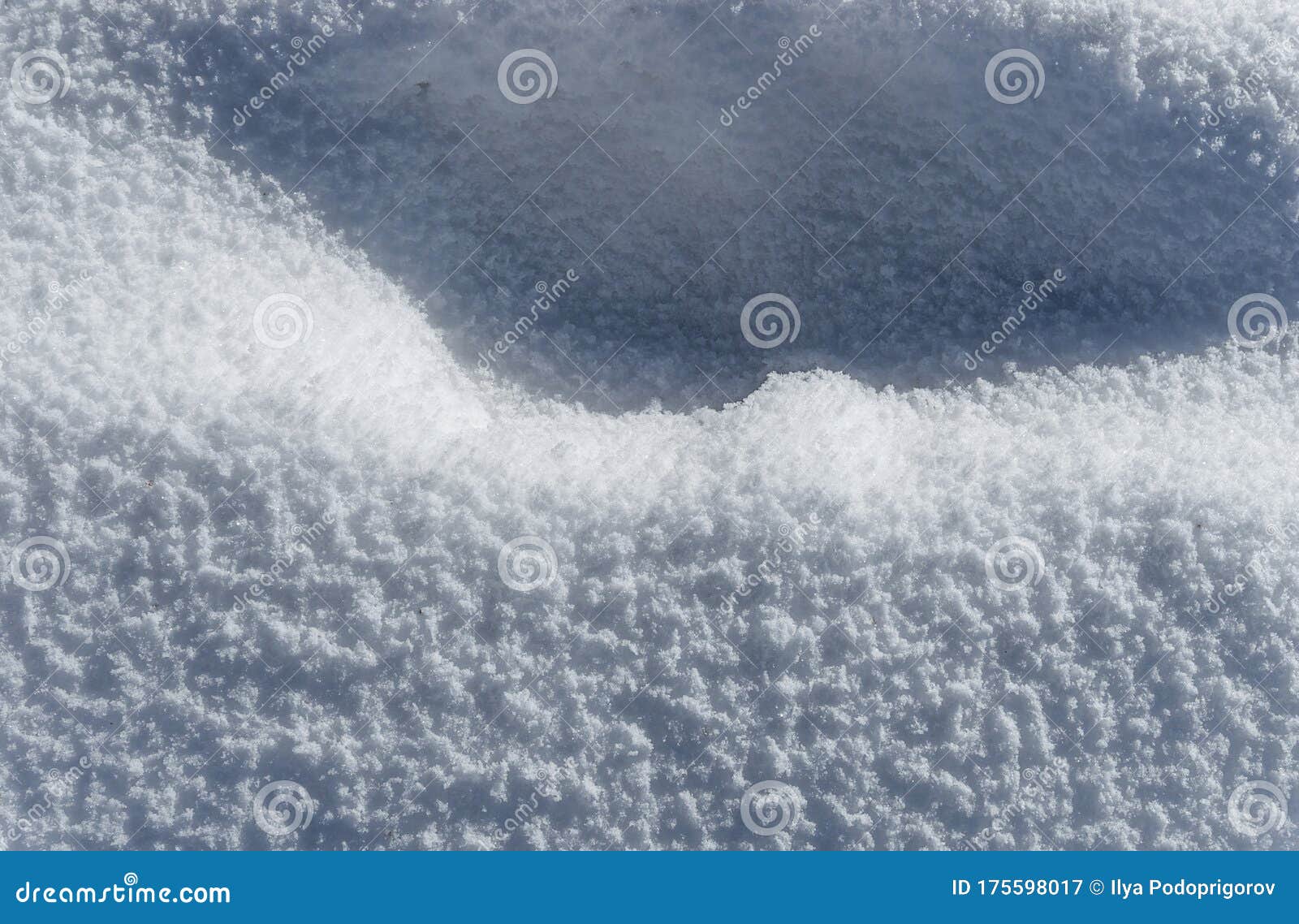 White Pure Snow Texture, Background of Fresh Snow Texture in Blue Tone ...