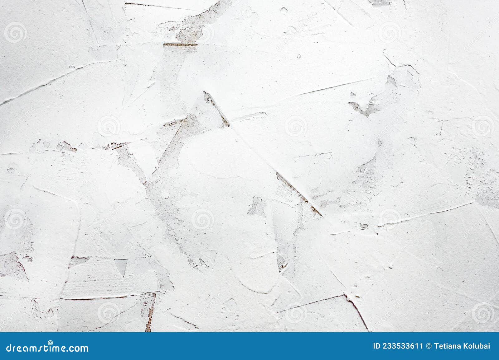 Textured Background of Filler Paste Applied with Putty Knife in ...