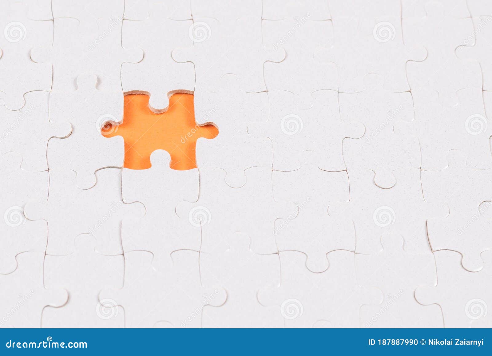 White Puzzle Background. Top View Stock Photo - Image of abstract ...