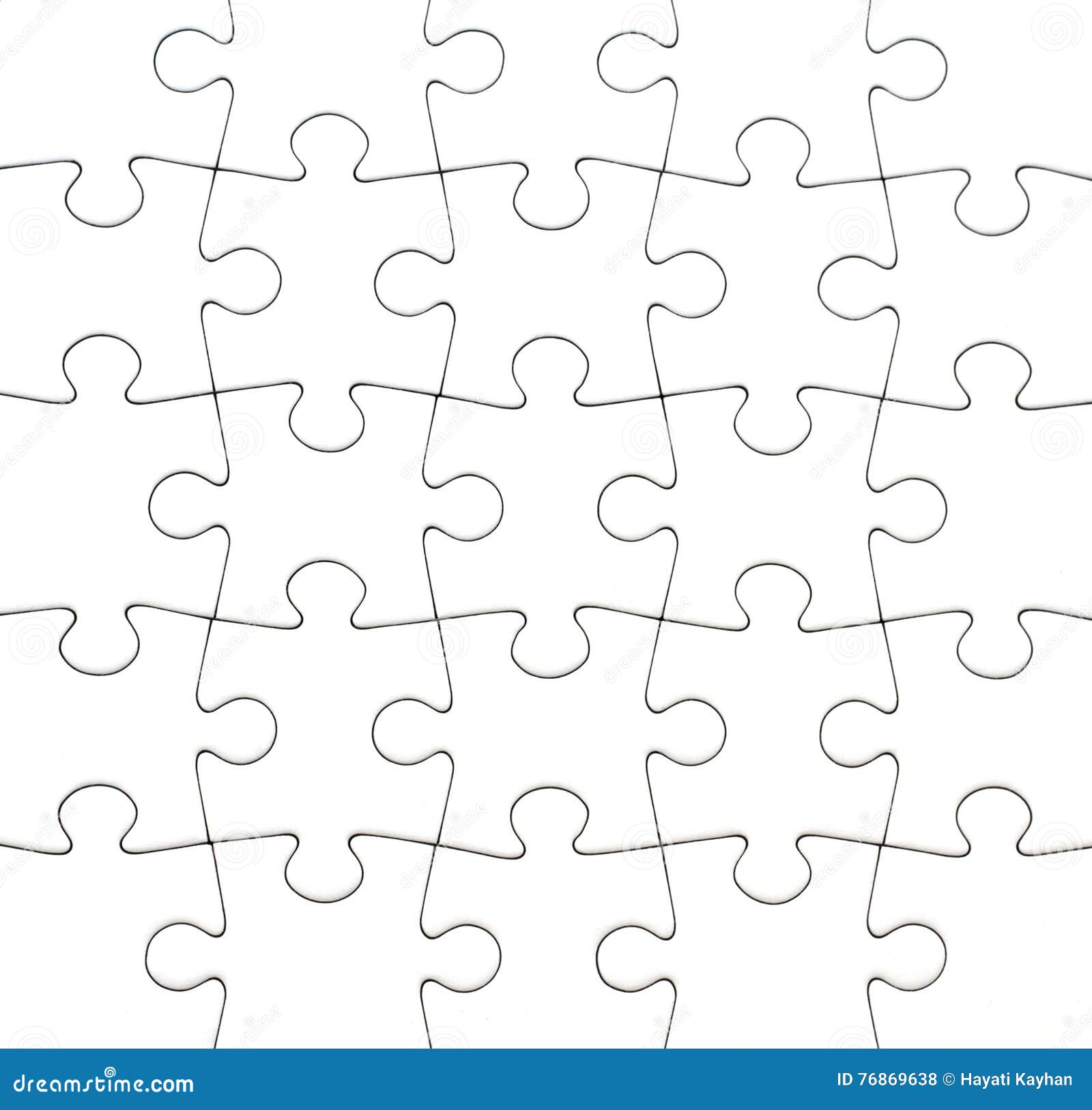 White puzzle pieces stock photo. Image of clipping, hole - 76869638