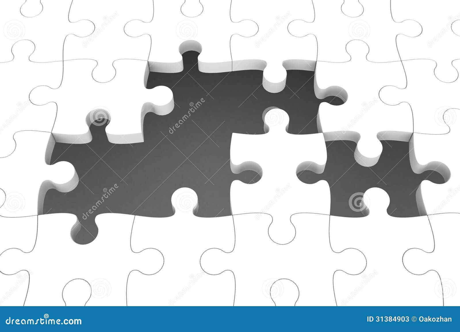 White puzzle pieces stock illustration. Illustration of backdrop - 31384903