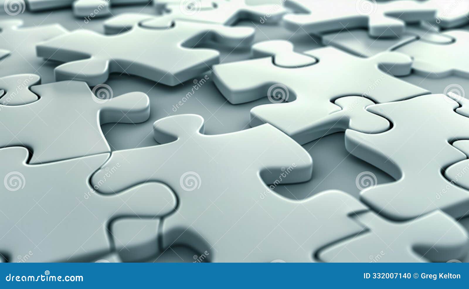 White Puzzle Pieces With Glossy Finish Stock Photography ...