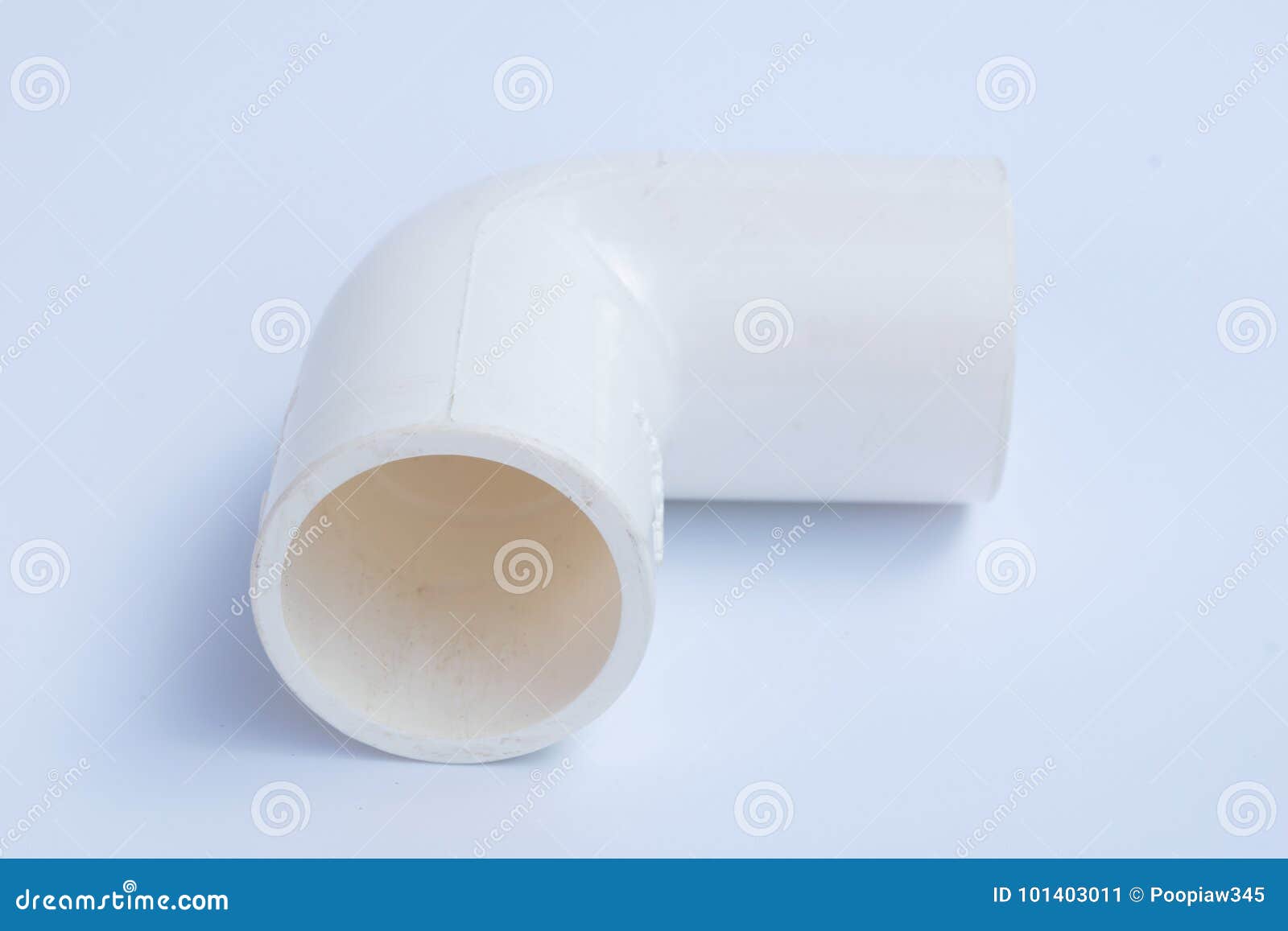 White Pvc Pipe on White Background Stock Image - Image of background ...