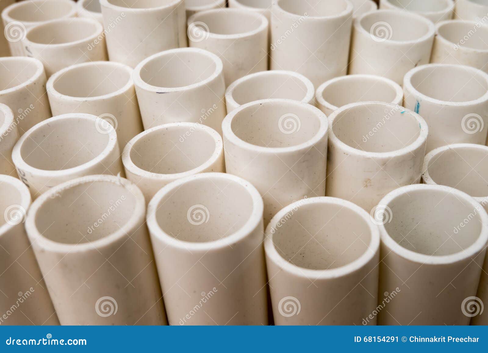 White PVC Pipes Stacked On A Pallet Royalty-Free Stock Photo ...