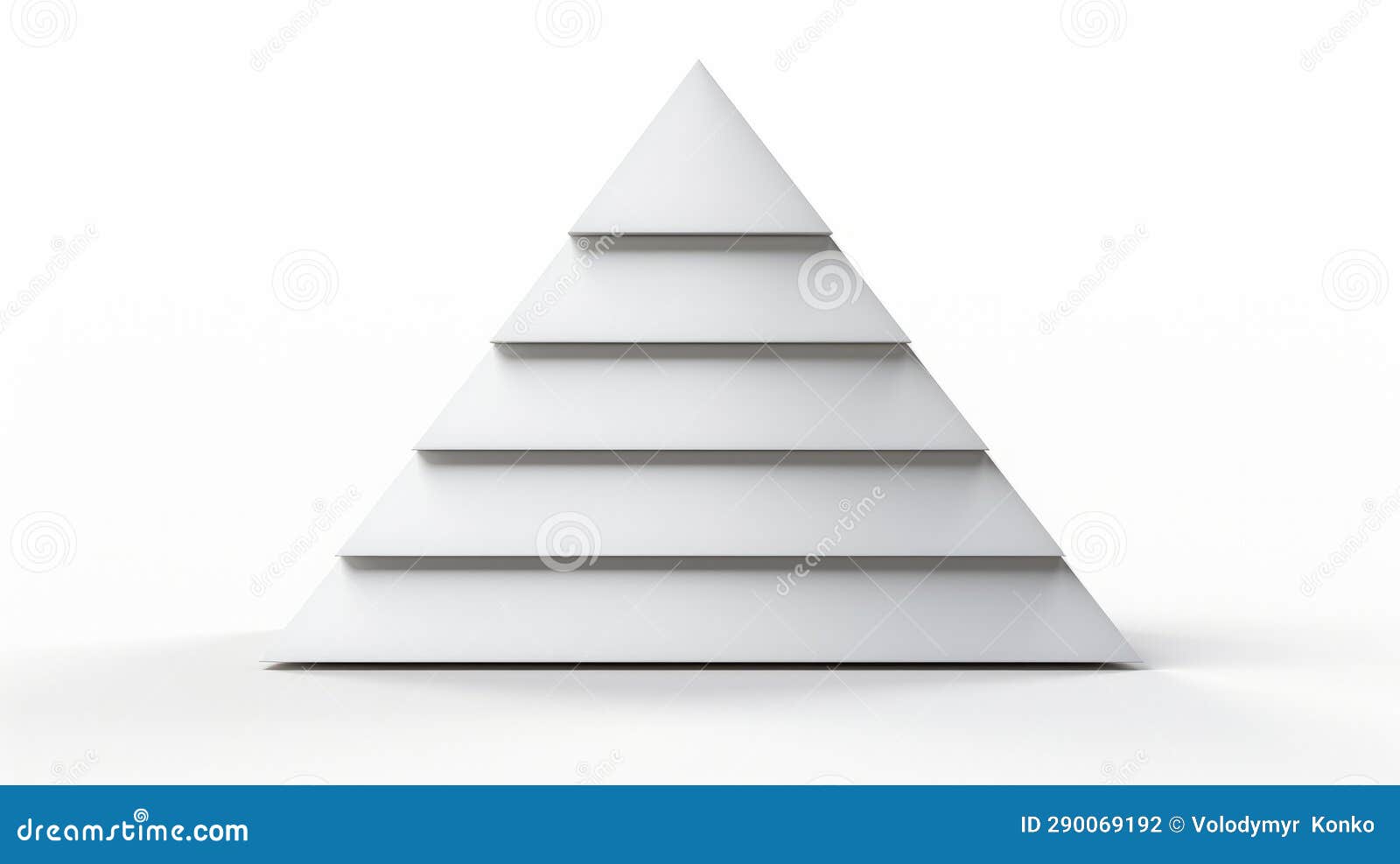 A White Pyramid-shaped Object on a White Surface. Generative Ai Stock ...