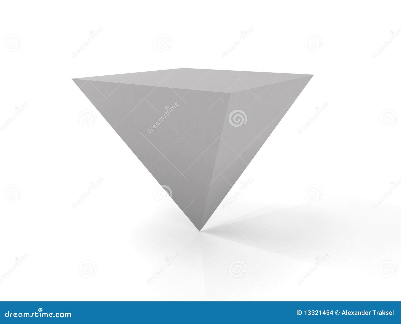 White Pyramid Tent Card Mockup. Paper Or Cardboard Pyramidal Display ...