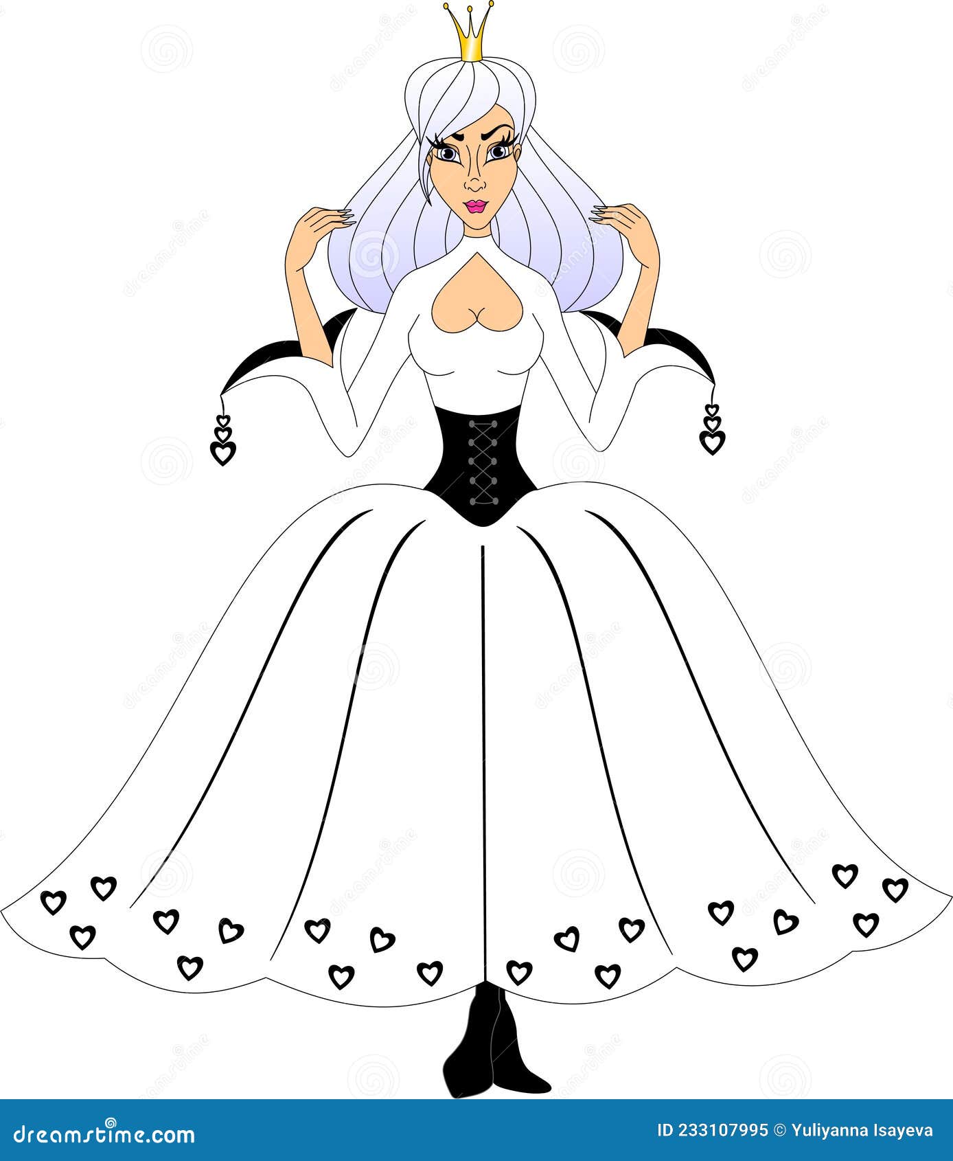 Queen 3D Character Funny Walking Poses Stock Image | CartoonDealer.com ...