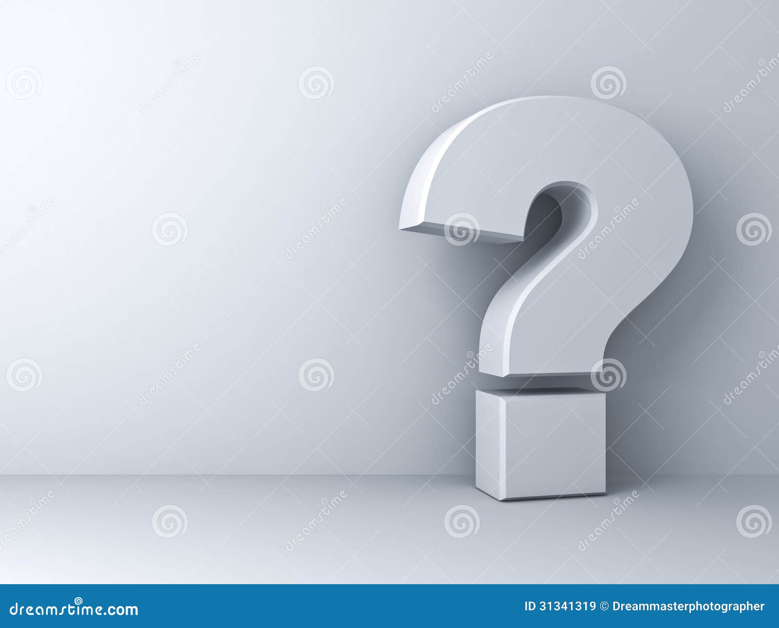 White question mark stock illustration. Illustration of answer - 31341319