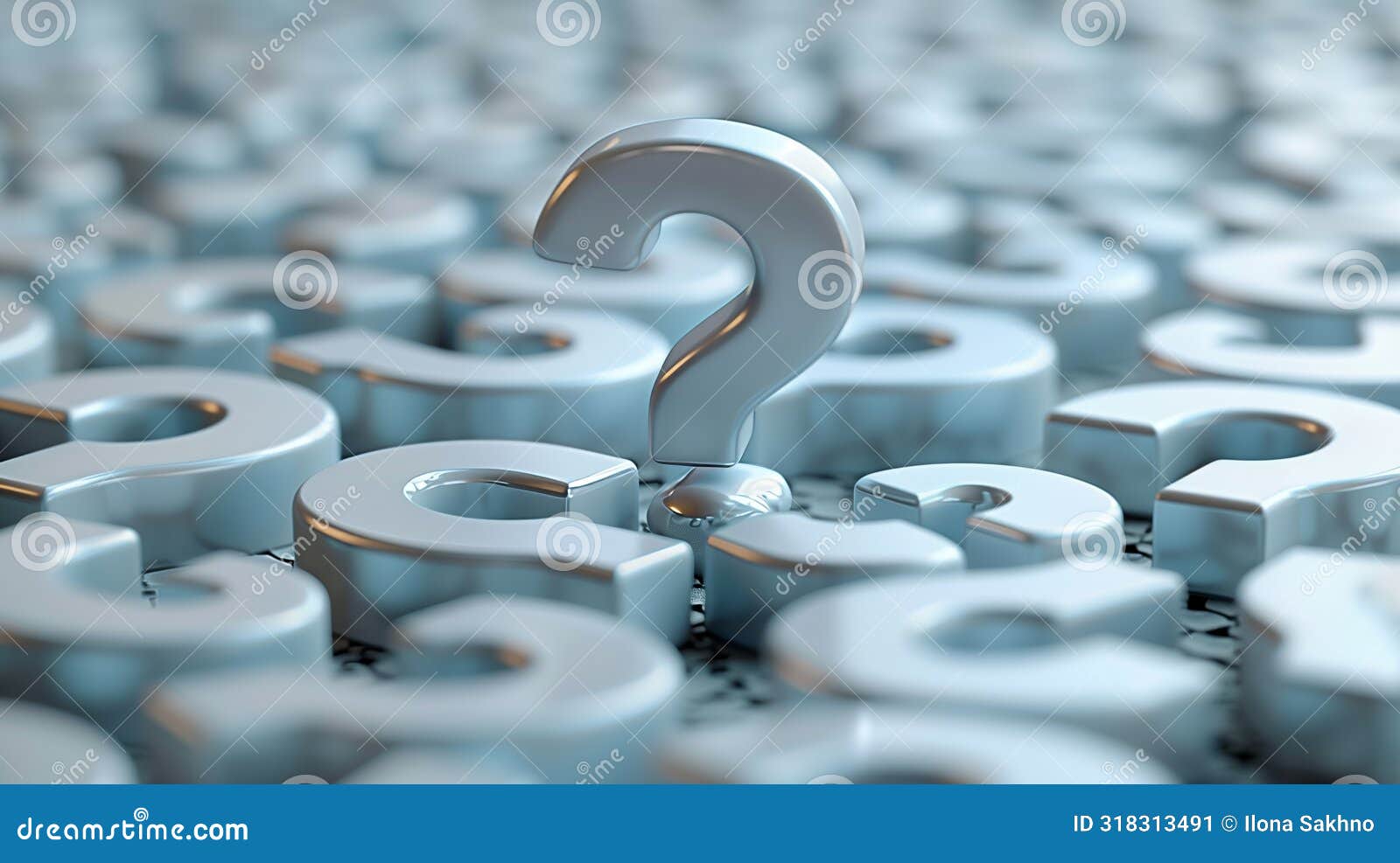 White Question Mark on a Background of Other Signs Stock Illustration ...