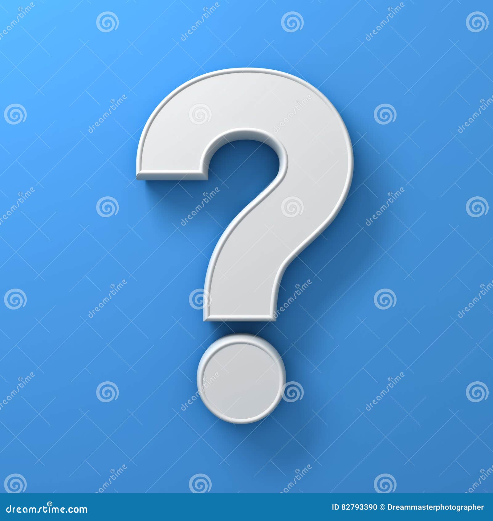White Question Mark on Blue Background Abstract with Shadow Stock ...