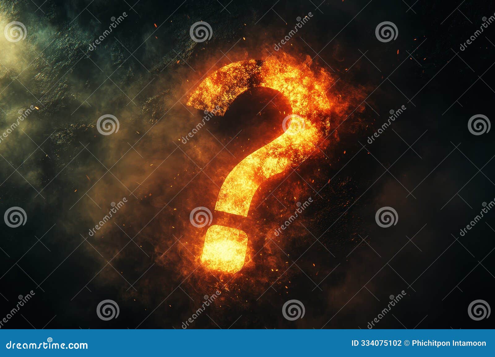 White Question Mark Symbol on a Spiritual and Contemplative Atmosphere ...