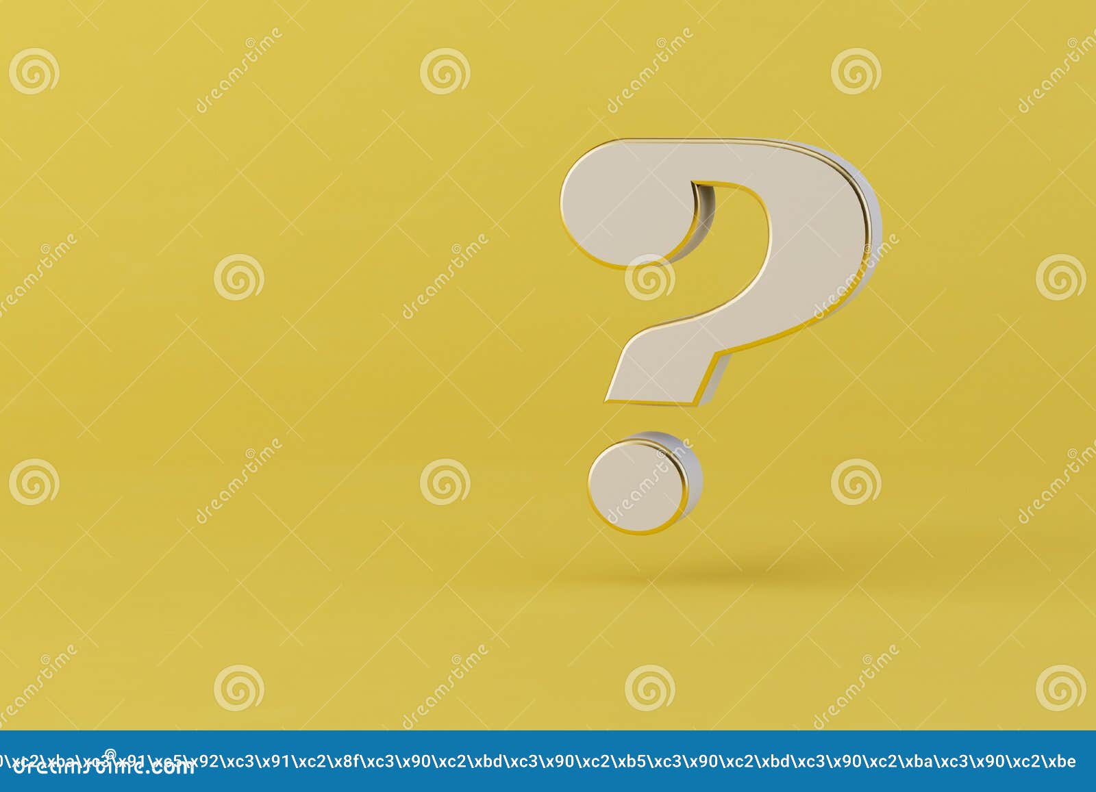 A White Question Mark on a Yellow Background. Copy Paste, Copy Space ...