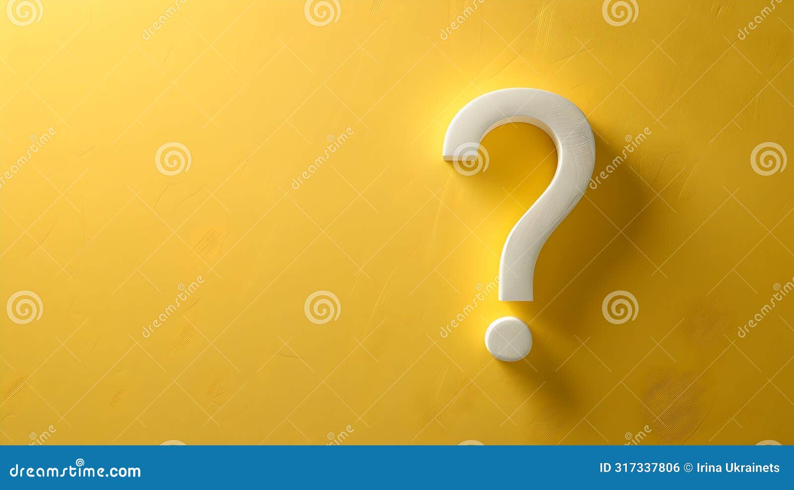 White Question Mark on Yellow Background Symbolizing Curiosity and ...