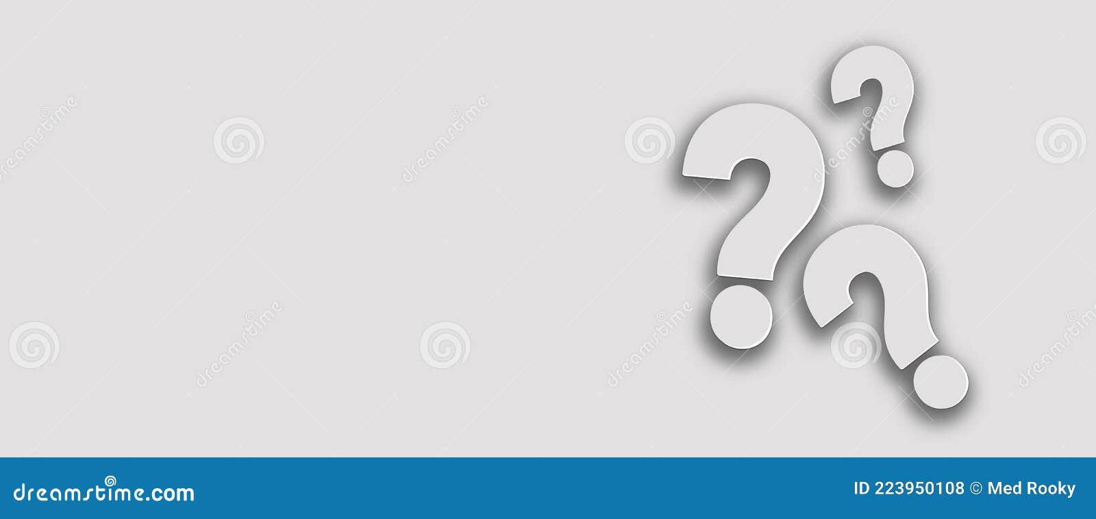 White Question Marks in White Background. 3D Question Mark Stock ...