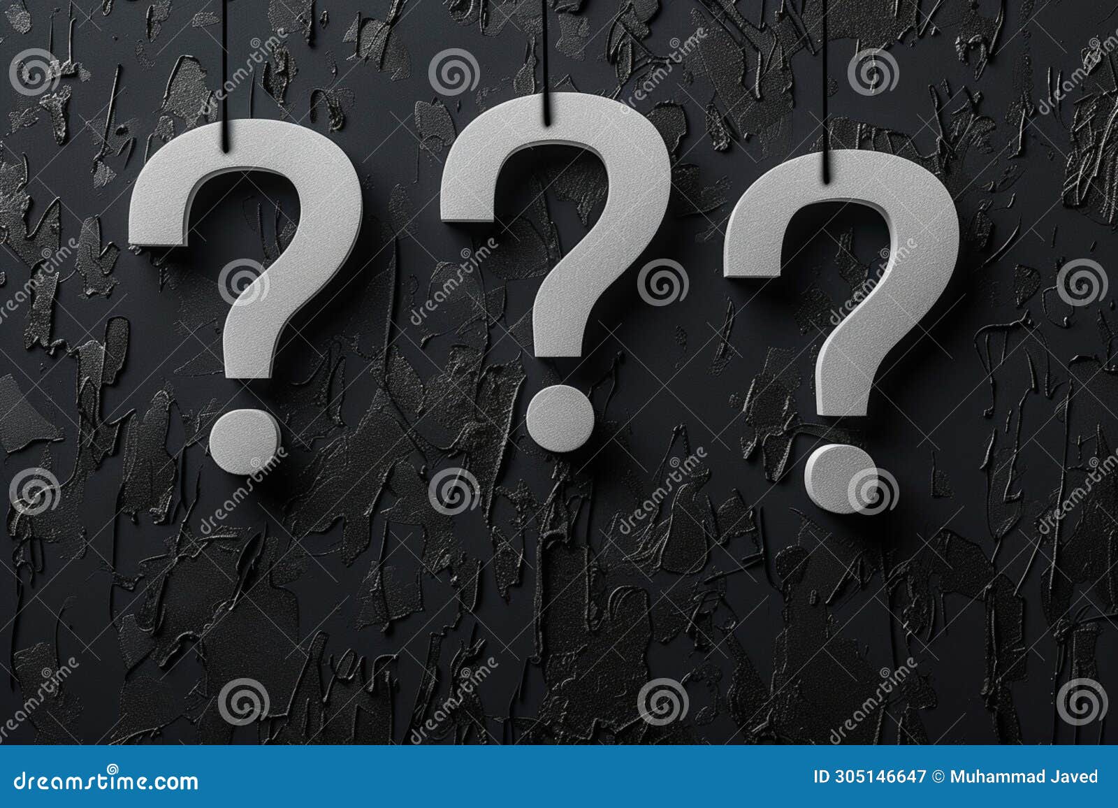 White Question Marks on Black Wall Background Unique FAQ Concept Stock ...