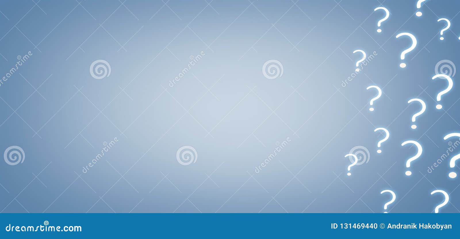 White Question Marks on a Blue Background Stock Illustration ...