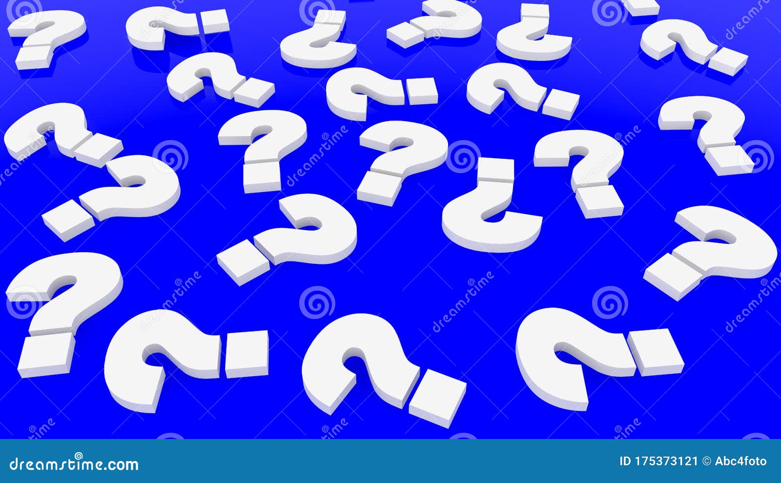 White Question Marks on Blue Background Stock Illustration ...