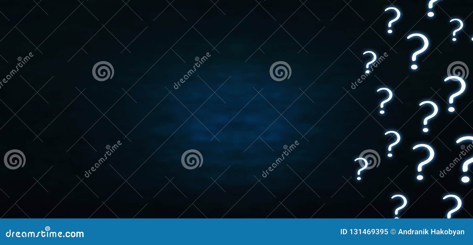 White Question Marks on a Dark Background Stock Illustration ...
