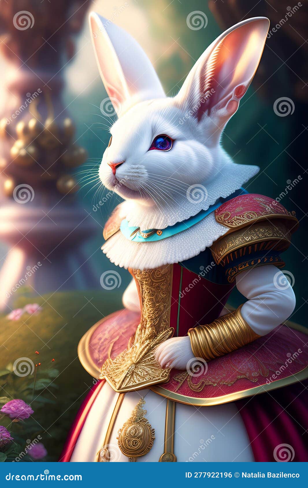 White Rabbit from Alice in Wonderland Stock Illustration - Illustration ...